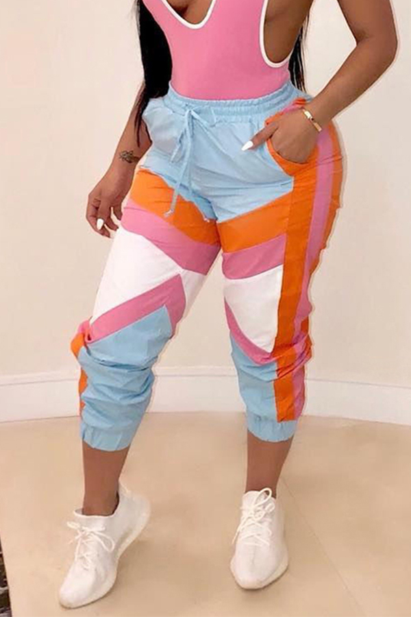 Lovely Trendy Color-lump Multicolor Pants Sale | LovelyWholesale