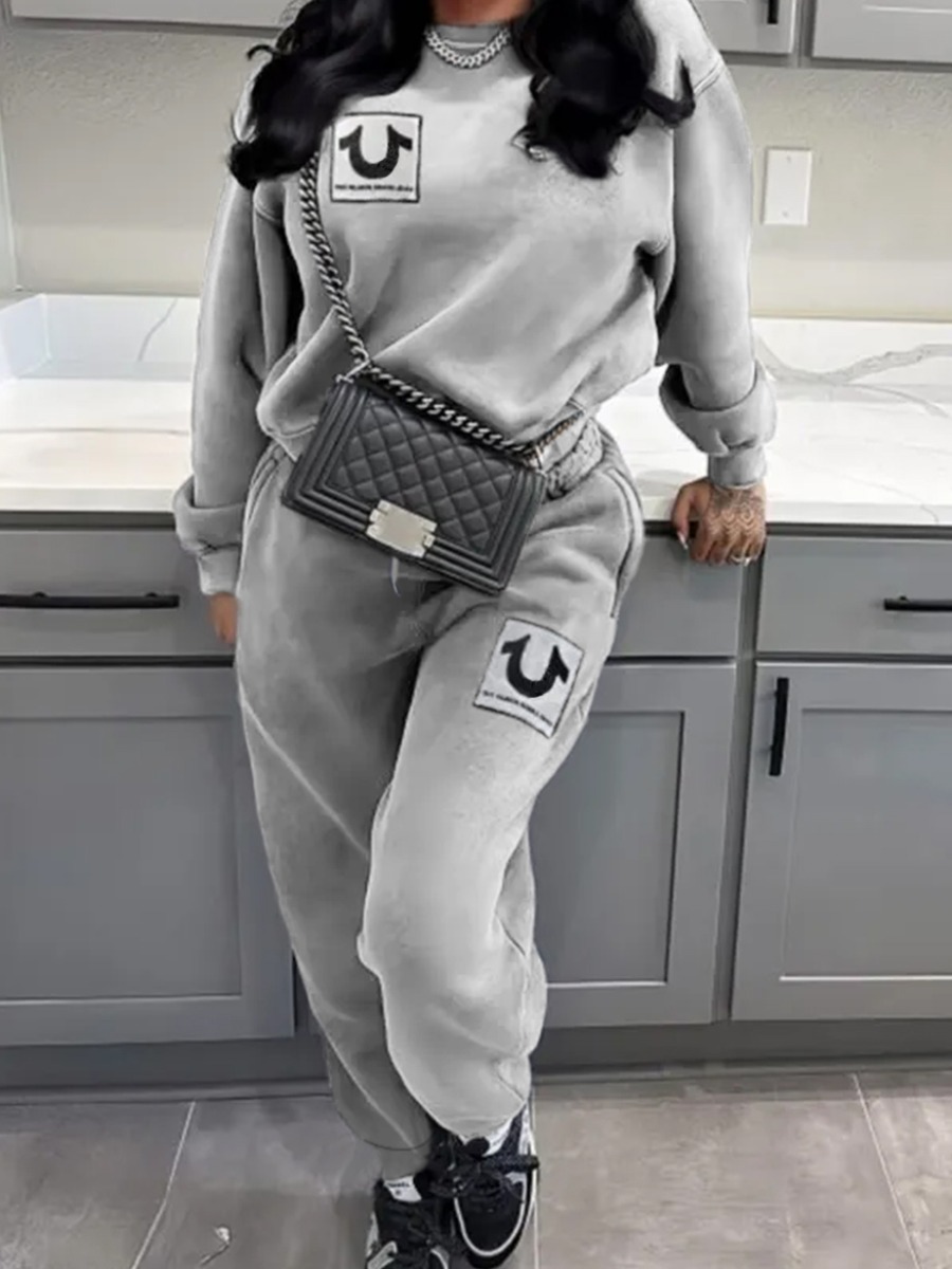 LW Dropped Shoulder Loose Pants Set Sale | LovelyWholesale